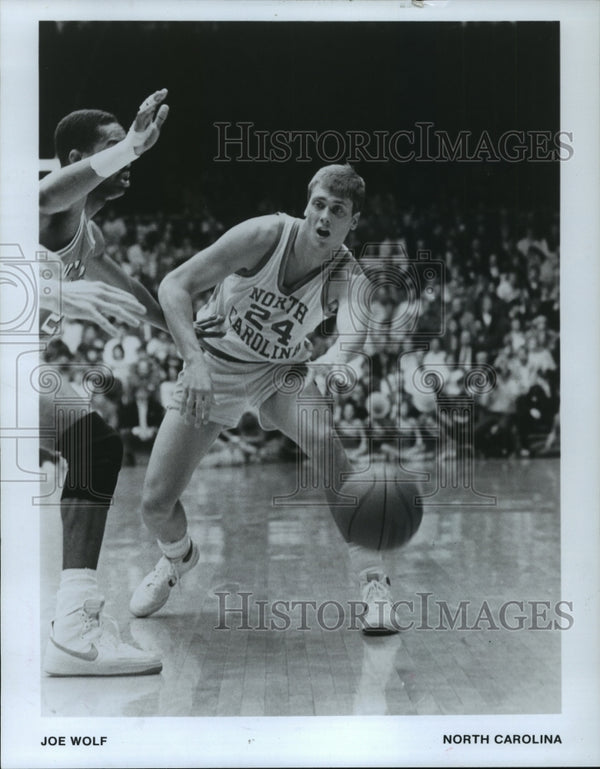1987 Press Photo Joe Wolf, North Carolina Basketball Player - mja86163 ...