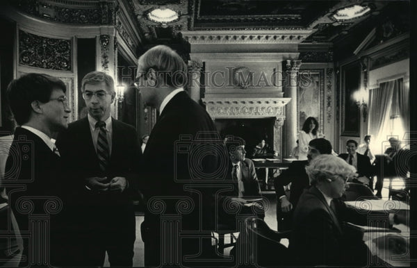 1987 Joe Strohl, Tim Cullen, Tom Loftus, Governor's Conference Room ...