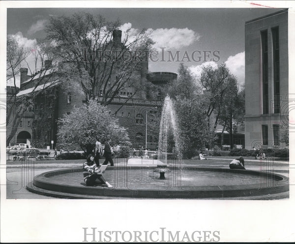 1969 Fountain near University of Wisconsin used as a good study spot ...