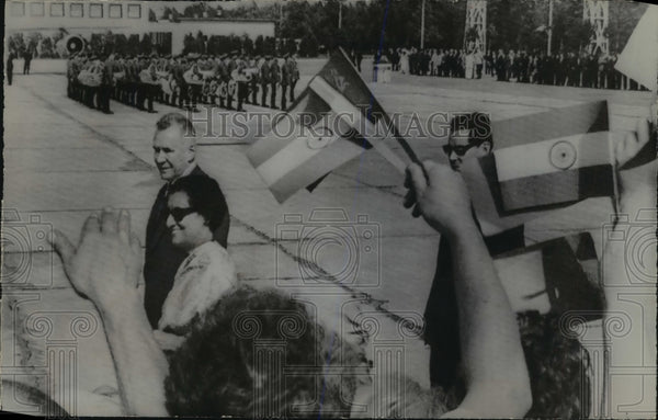 1966 Press Photo Indira Gandhi prime minister and Premier Kosygin, Mos ...