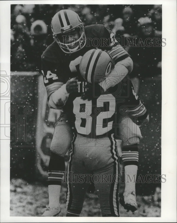 1975 Football Players Gerald Tinker and Steve Odom after a Touchdown ...