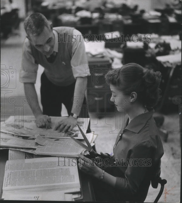 1955 Jean Lippert and Miles McNamara work at the Milwaukee Journal ...