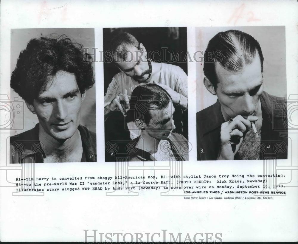 1973 Tim Barry's All-American shag converted into the gangster look ...