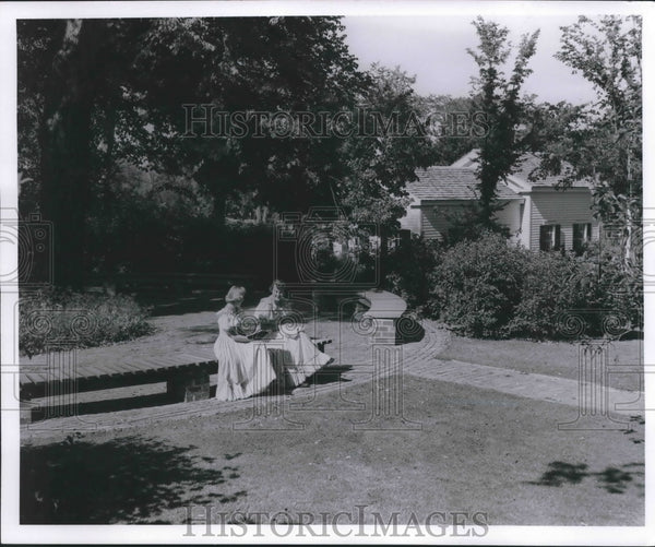 1955 Two Guides Give Tours of Old Wade House State Park, Wisconsin ...