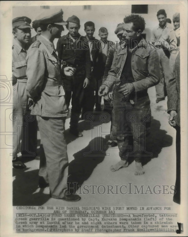 1947 Greek Guerrilla Questioned by Captain Kurakos Sompanakis ...