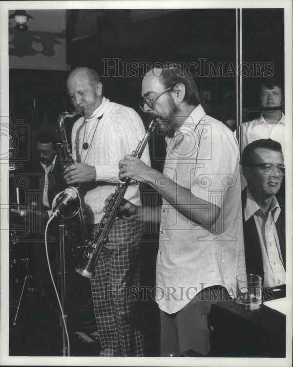 1975 Bill Odden with Chuck Hodges playing musical instruments ...