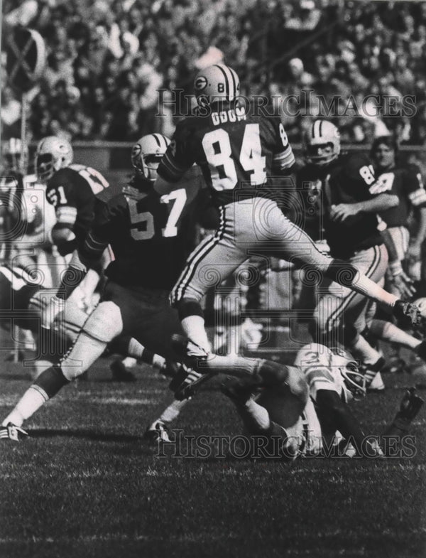 Press Photo Kicker Steve Odom with Green Bay Packers Football - mjb687 ...