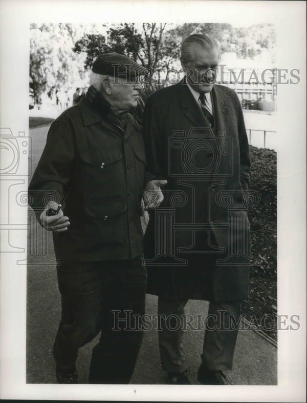 1969 Eric Hoffer, author and philosopher. Eric Sevareid - Historic Images