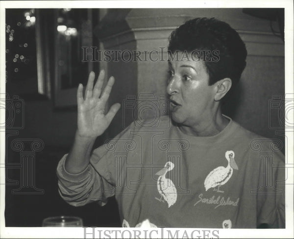 1991 Sally Papia, owner of Sally's Steak House - Historic Images