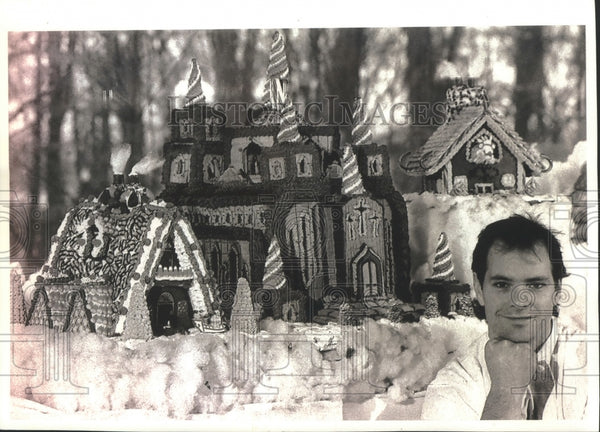 1993 Joe Hyland, Cumberland, builds large gingerbread structures ...