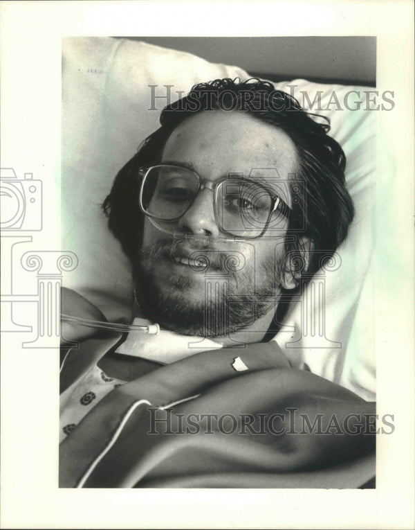 1987 Michael Nordby survives heatstroke in Milwaukee. - Historic Images
