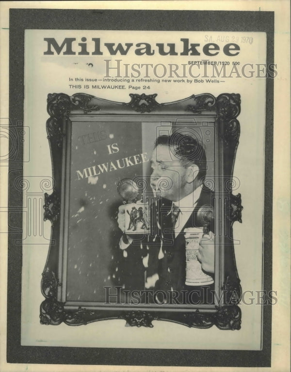 1970 Press Photo September issue of the Milwaukee Magazine cover art ...