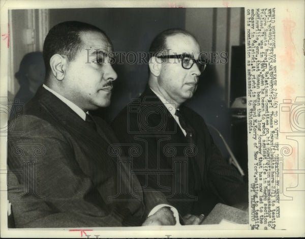 1963 Press Photo Carl Rowan waits to testify for Finland Ambassador, W ...