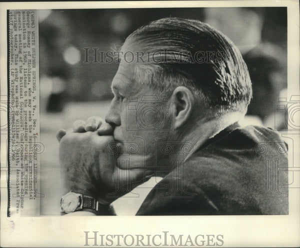 1966 Press Photo Gov. George Romney of Michigan, Republican presidenti ...
