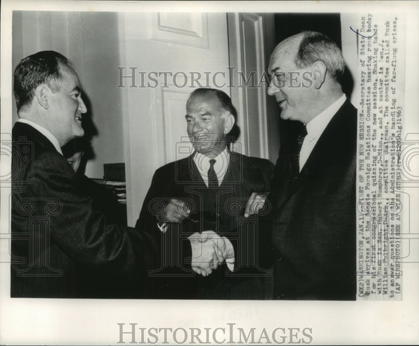 1963 Press Photo Secretary Rusk at Senate Foreign Relations Committee ...