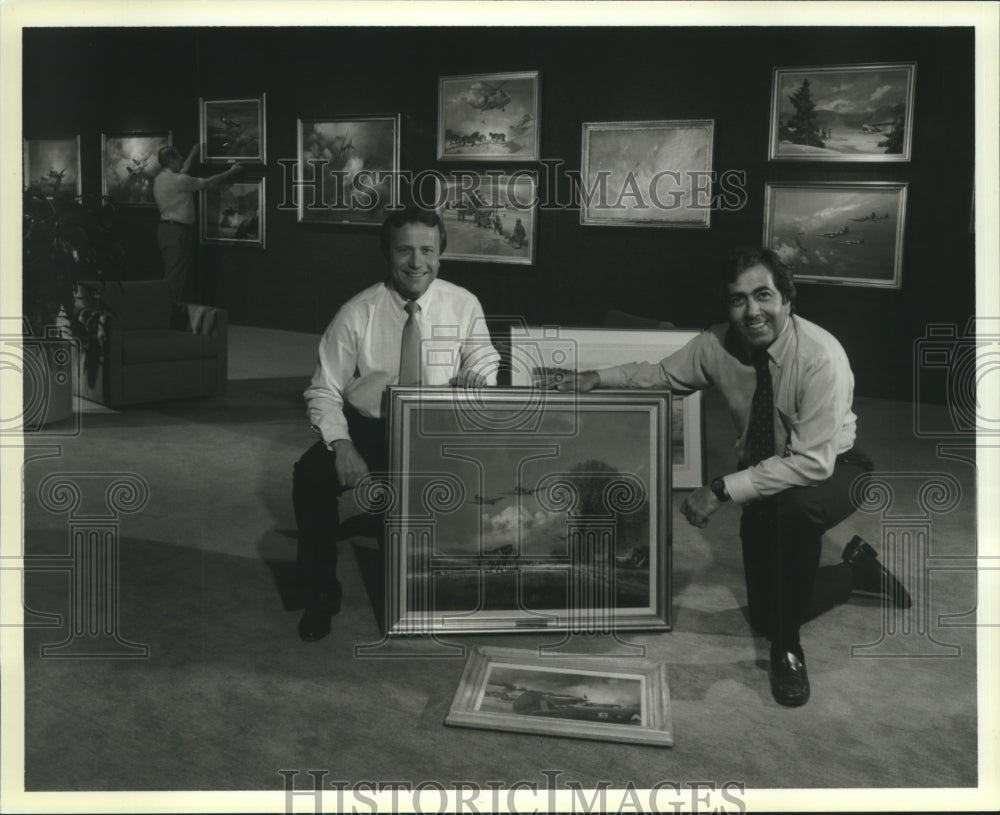 1986 Tom Poberezny, Ralph Bufano in Museum's Gorman Art Gallery ...