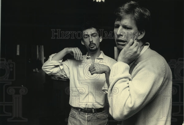 1987 Stephen Wadsworth and Jim Busterud at Skylight Theater perform ...