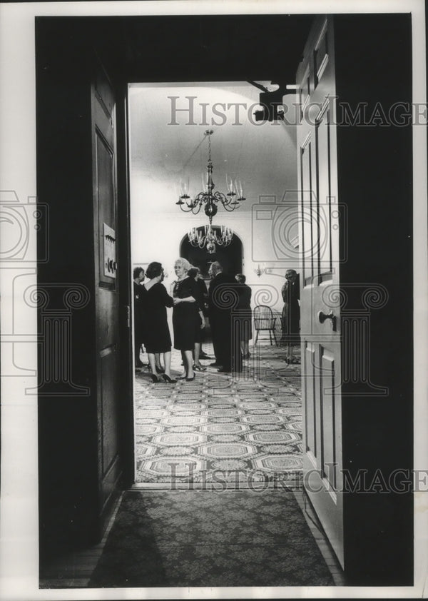 1964, University Club library with made to order carpet - mjc15766 ...