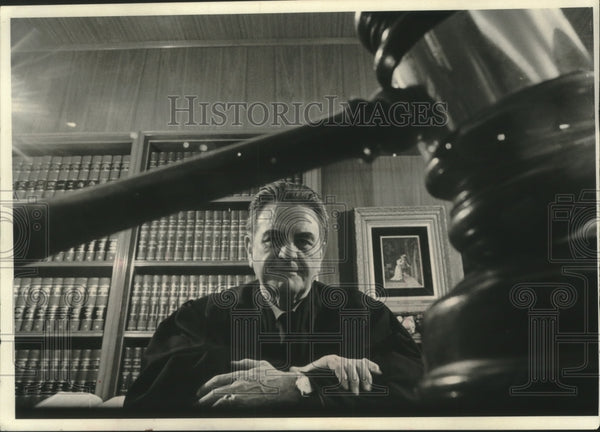 1974 Press Photo John J. Sirica chief judge of U.S. District Court in ...