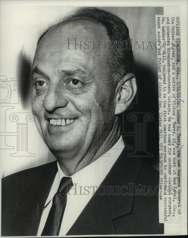1961 Press Photo U.S. Surgeon General Dr. Luther L. Terry - mjc22410 ...
