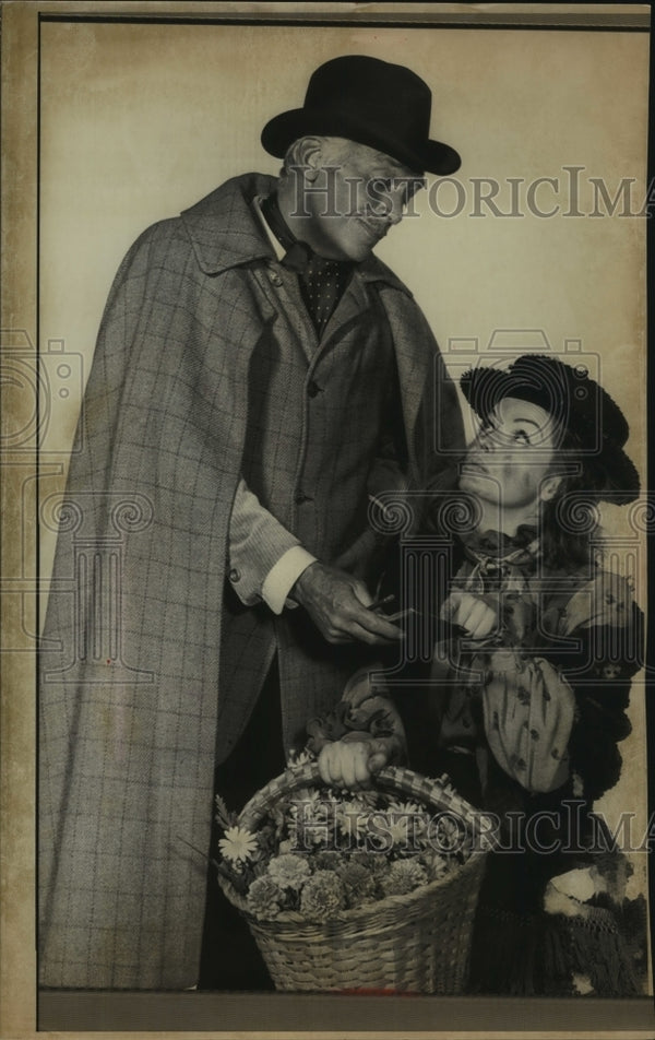 1969 Press Photo Douglas Fairbanks & Margot Moser in "My Fair Lady", C ...