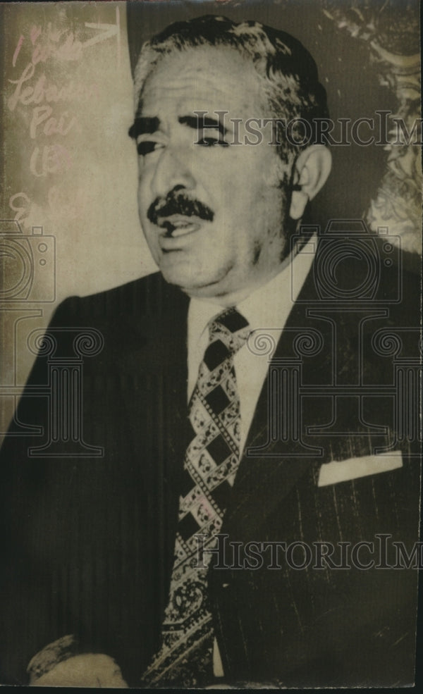 1975 Rashid Karami, Prime Minister of Lebanon Makes Appeal for Peace ...