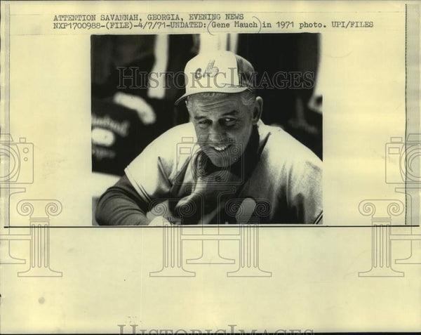 1971 Press Photo Gene Mauch, manager of the Montreal Expos - mjc32706 ...