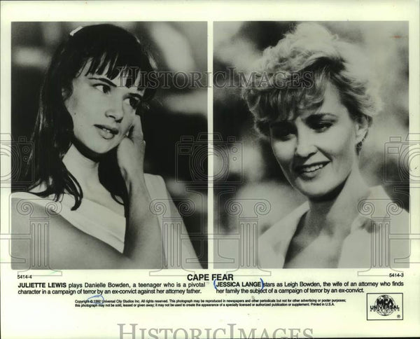 1992 Juliette Lewis and Jessica Lange starring in "Cape Fear ...