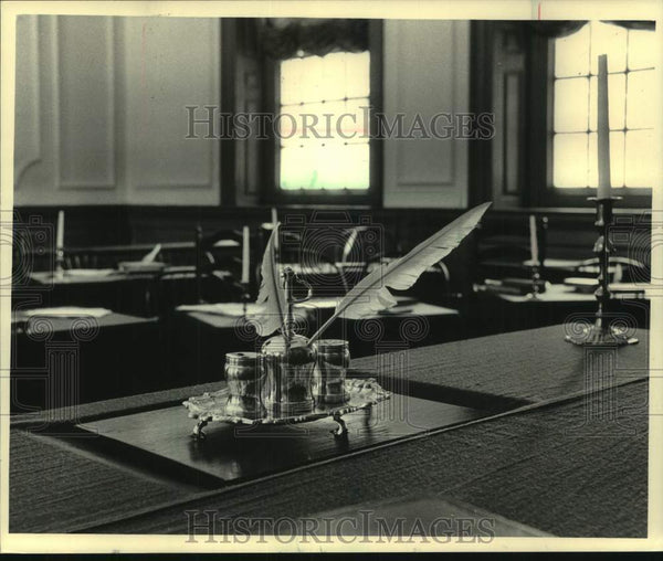 1987 Original ink well used for the US Constitution, Philadelphia ...