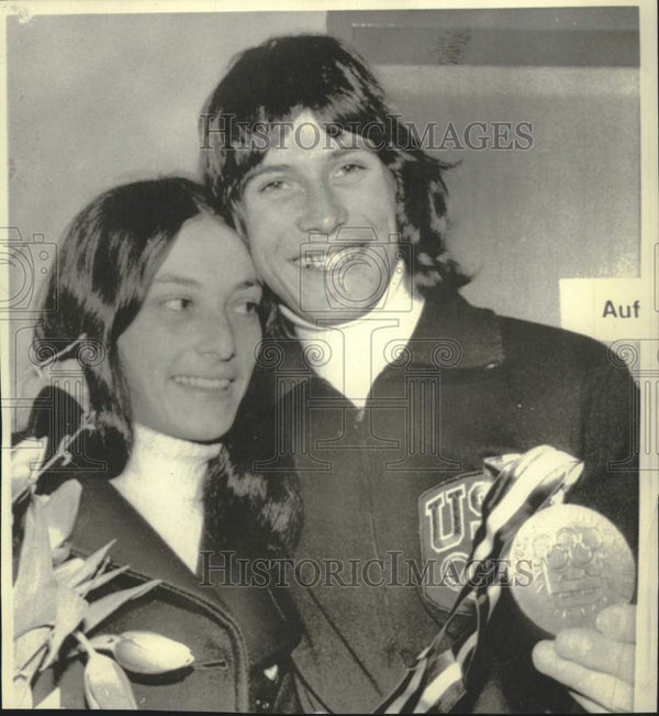 1976 Olympic speed skating gold medalist Peter Mueller with fiancÃƒÂ ...
