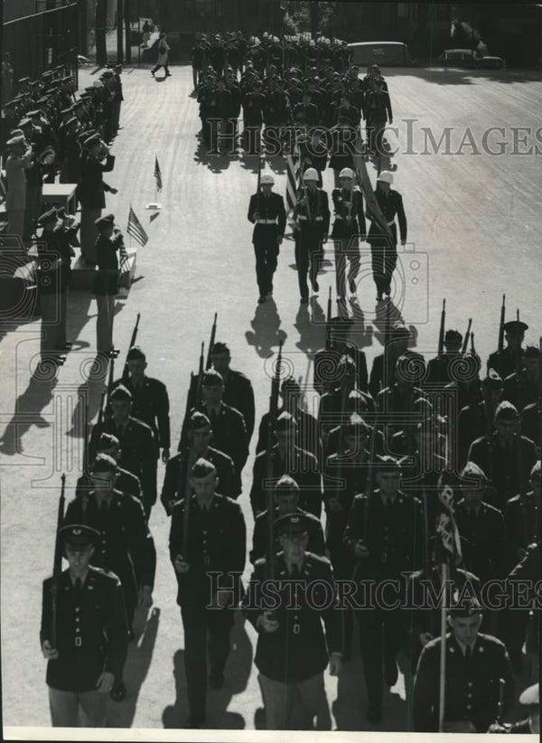 1955 Marquette University Army ROTC Cadets at Awards Ceremony ...
