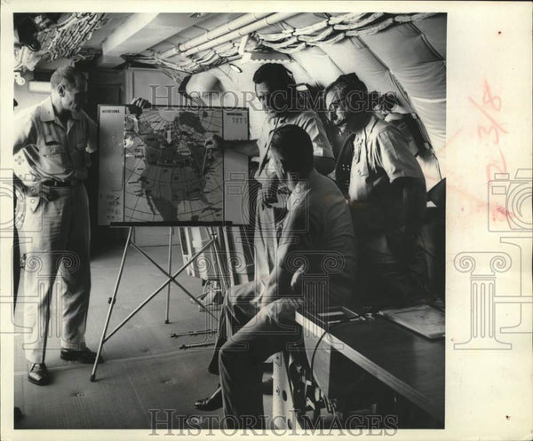 1960 General Eisenhart and staff in SAC training at Offutt Field, NE ...