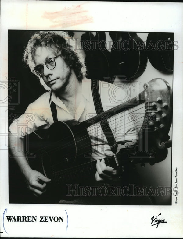 1992 Press Photo Warren Zevon, singer-songwriter - mjp02782 - Historic ...