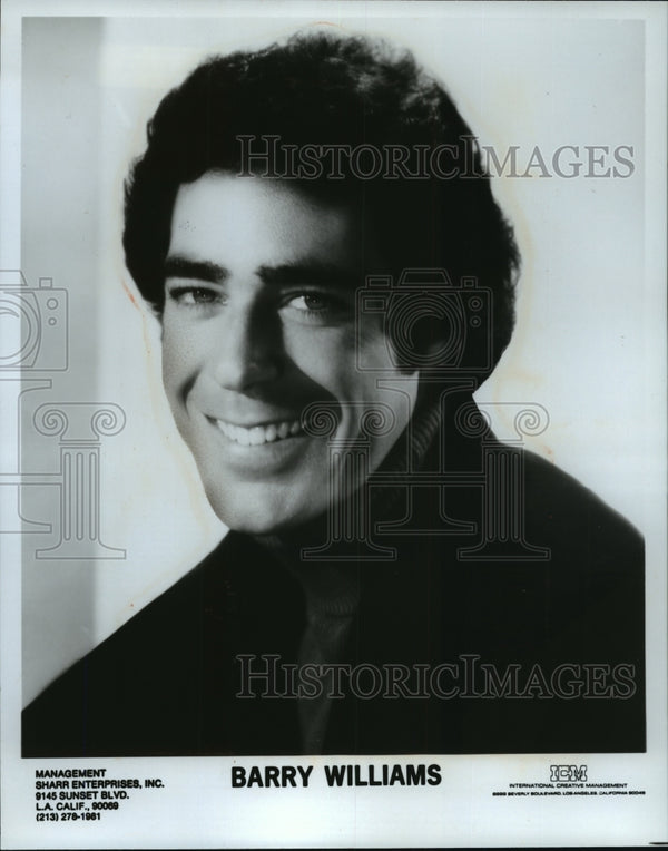 1980 Barry Williams, actor. - Historic Images