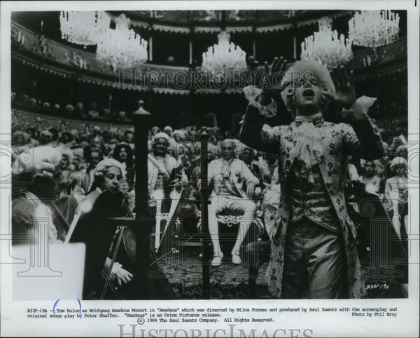 1984 Tom Hulce in the title role in Amadeus. - Historic Images