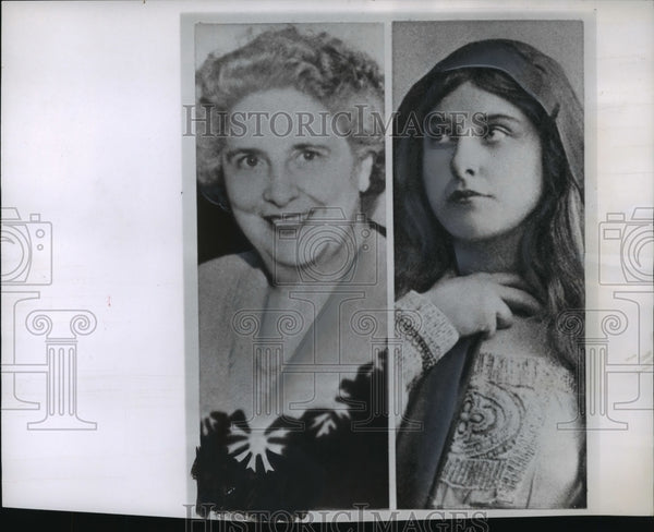 1958, Opera Singer Geraldine Farrar Now & Then - mjp11600 - Historic Images