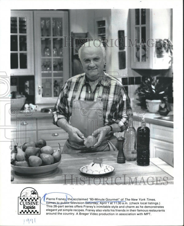 1991, Pierre Franey, television chef, "60-minute Gourmet" - mjp13701 ...