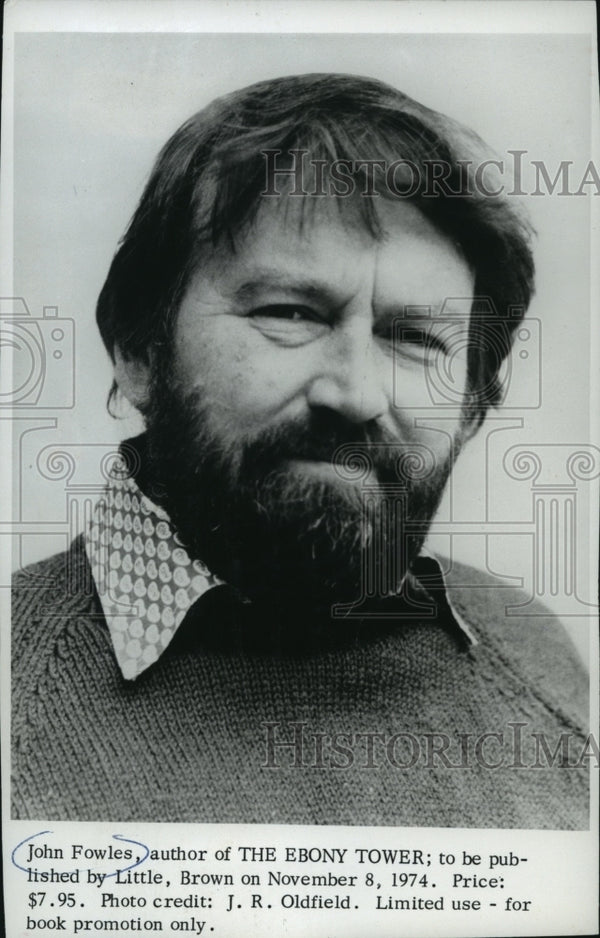 1974 Press Photo John Fowles, author of The Ebony Tower. - mjp14965 ...