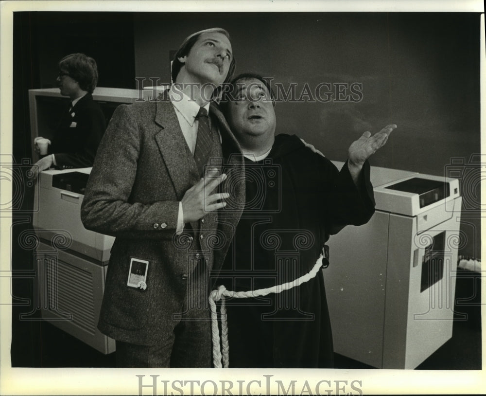 1981, actor Jack Eagle & John Pie, Xerox marketing agent, Brookfield ...