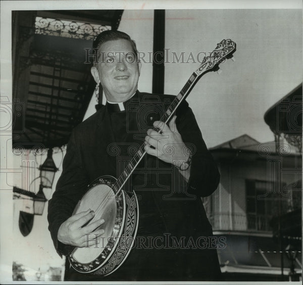 1981, A banjo playing priest, Father Joseph Dustin in New Orleans ...