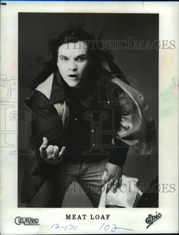 1981 Press Photo Singer Meat Loaf - mjp17901 - Historic Images