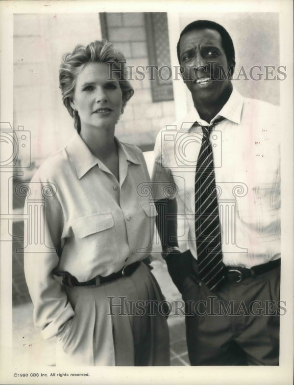 1990 Sharon Gless with Dorian Harewood in The Trials of Rose O'Neill ...