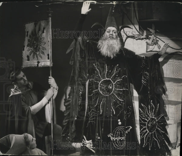 1962, Actor Louis Turenne as Merlyn the Magician in "Camelot" Musicia ...