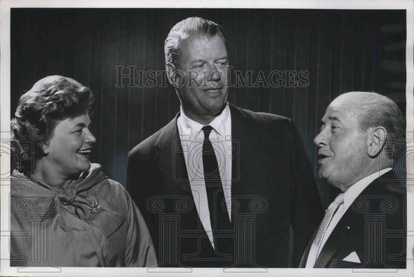 1964, Robert A Uihlein with Mr. & Mrs. Eugene Ormandy - Historic Images