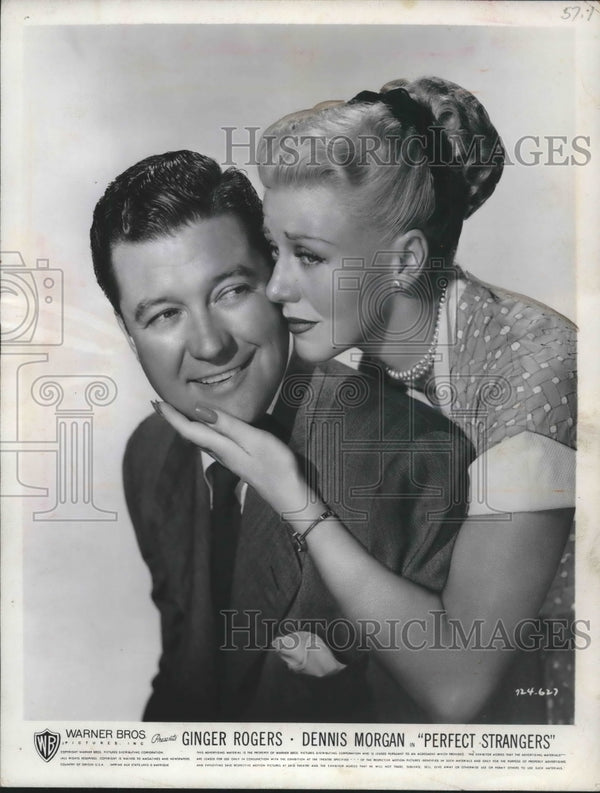 1950, Dennis Morgan and Ginger Rogers star in "Perfect Strangers ...