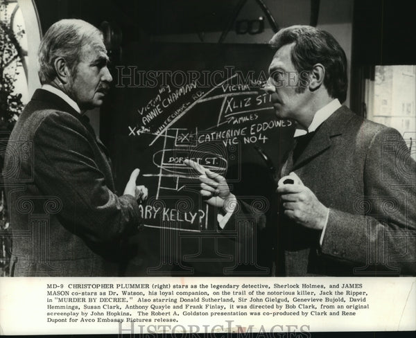 1979 Press Photo Christopher Plummer as Sherlock Holmes in "Murder by ...