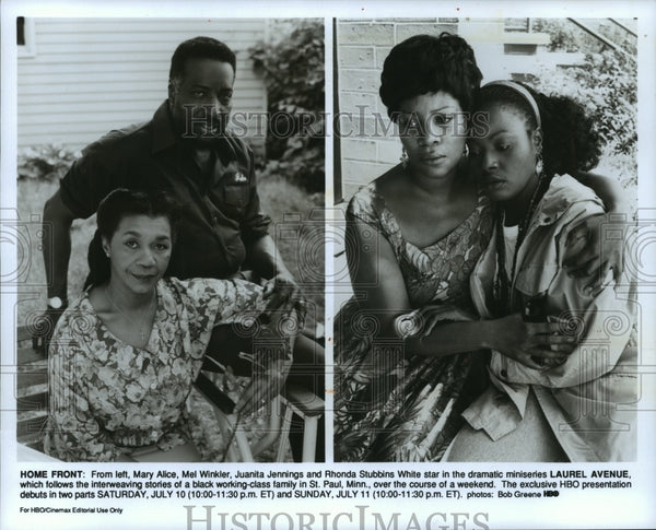 1993, Actress Juanita Jennings And Co-Stars In 'Laurel Avenue ...