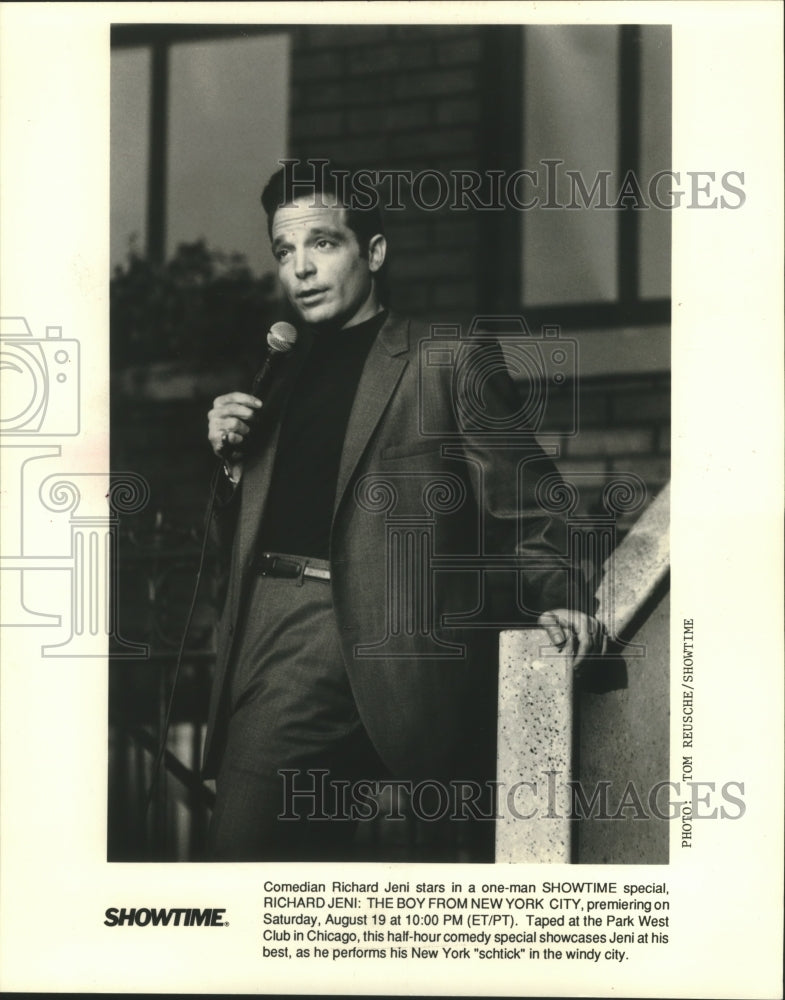 1989 Press Photo Comedian Richard Jeni: The Boy From New York City - m ...