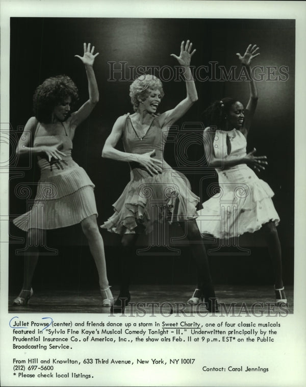 1981, Juliet Prowse and friends dance in Musical Comedy series ...