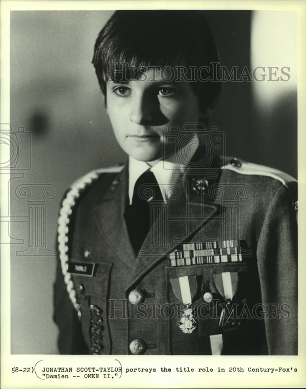 1979 Press Photo Jonathan Scott-Taylor stars in "Damien -- Omen II ...